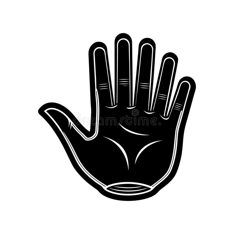 Left Hander Day Left Hand Black Stock Vector - Illustration of brand ...