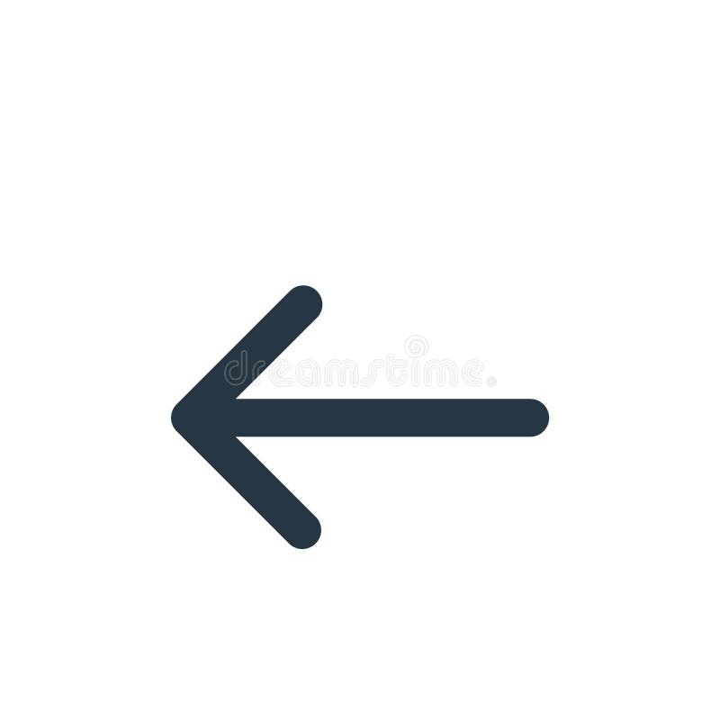 Left Icon Vector from Arrows Concept. Thin Line Illustration of Left ...
