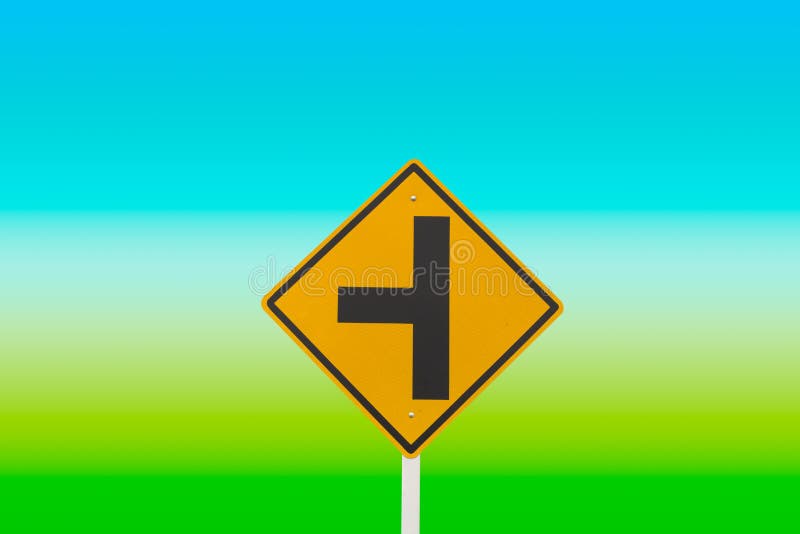 Left and Right Junction Road Signpost Stock Image - Image of isolated ...