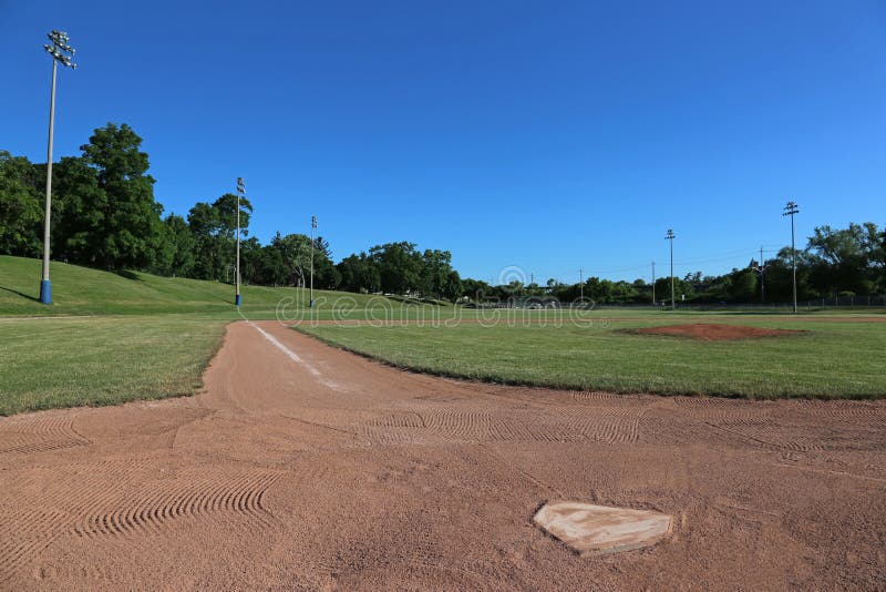 Left Field Line stock photo. Image of bases, line, dirt - 2532514