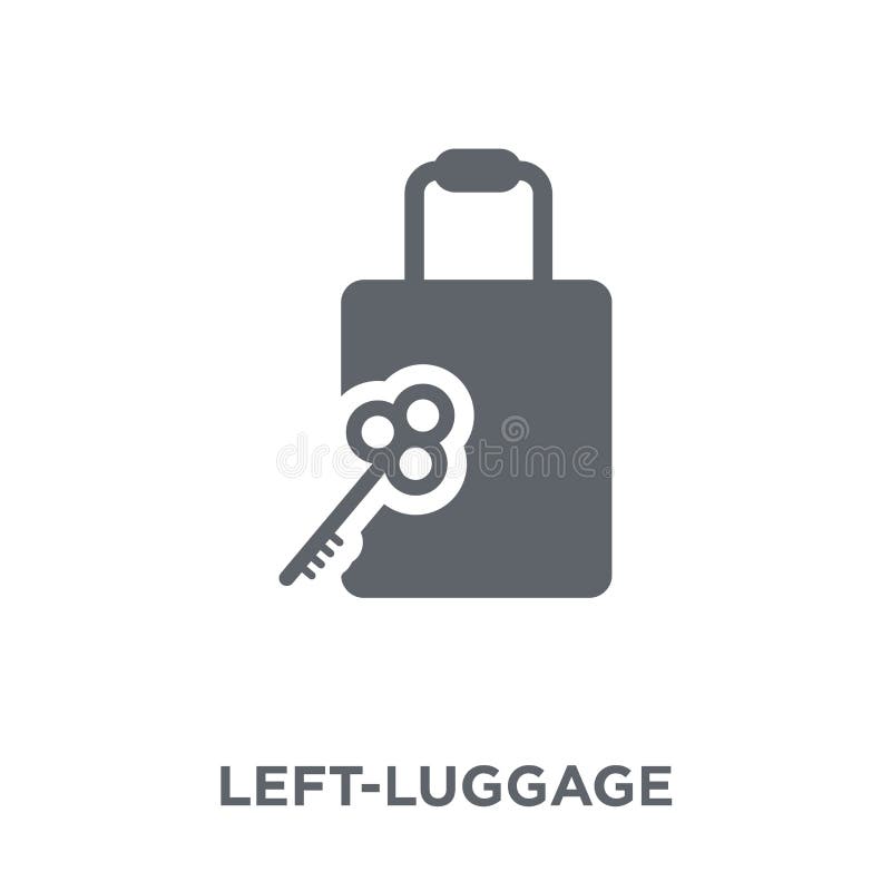 Left-luggage Icon. Trendy Left-luggage Logo Concept on White Background ...