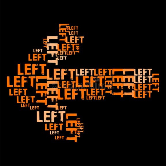 Left Orange stock vector. Illustration of orange, vector - 97154069