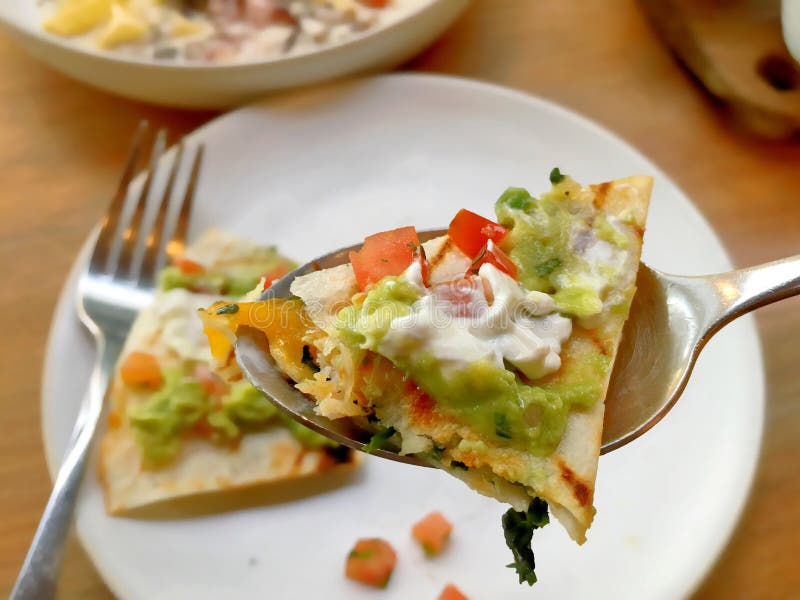 Pasta Italian Food on Spoon and White Plate Stock Image - Image of ...