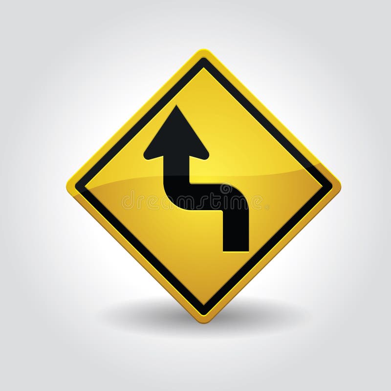 Left Reverse Sign. Vector Illustration Decorative Design Stock Vector ...