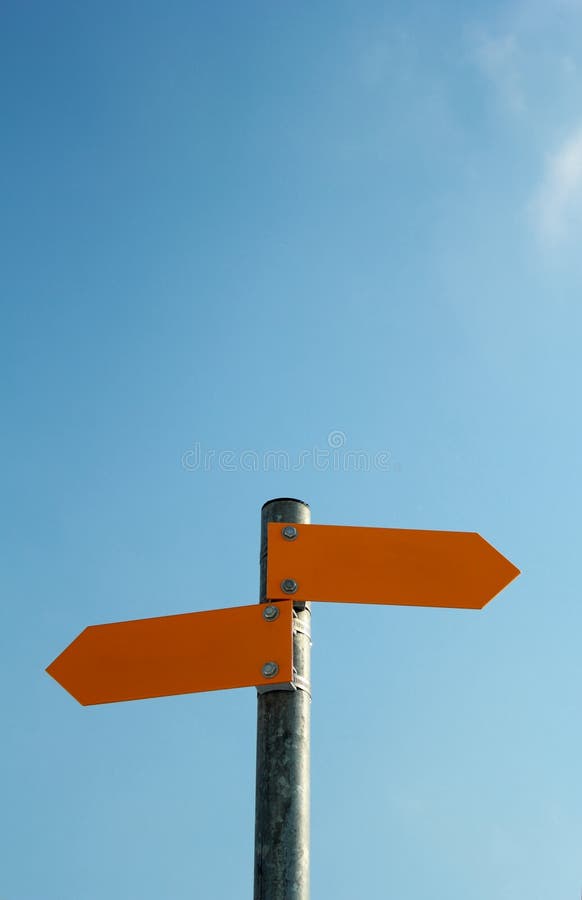 Left and right stock photo. Image of blank, signpost - 23225456