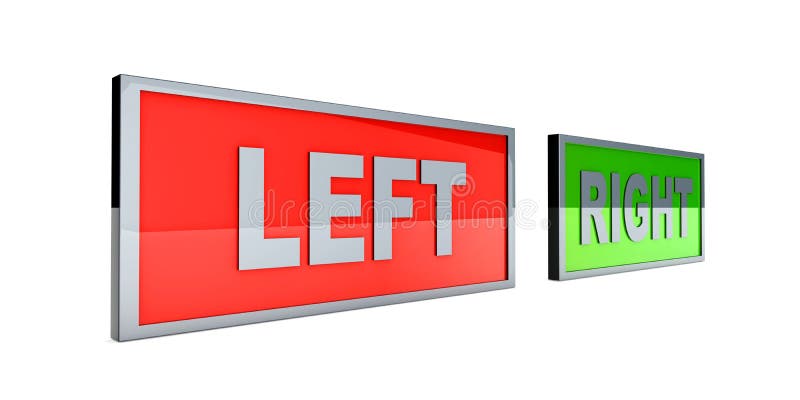 Left and right stock illustration. Illustration of choice - 26187324