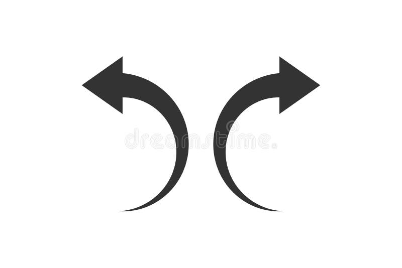 Left and Right Arrow Icon. Previous, Next Pointer Symbol. Sign App ...