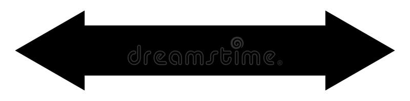 Left And Right Arrow Pointer Cursor In Opposite Direction Intersection Navigation Forward