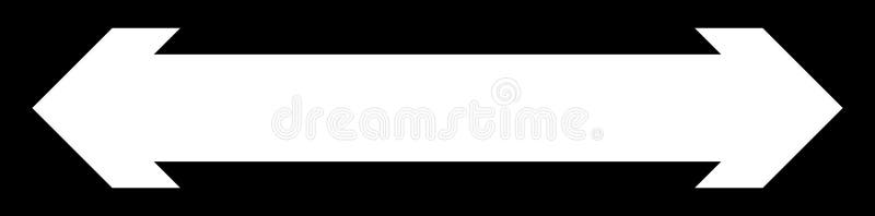 Left And Right Arrow Pointer Cursor In Opposite Direction Intersection Navigation Forward