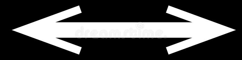 Left And Right Arrow Pointer Cursor In Opposite Direction Intersection Navigation Forward