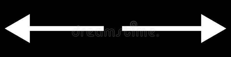 Left and Right Arrow, Pointer, Cursor in Opposite Direction ...