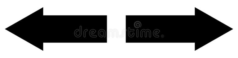 Left and Right Arrow, Pointer, Cursor in Opposite Direction ...