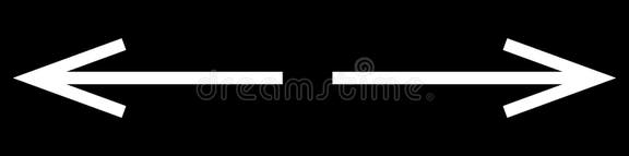 Left and Right Arrow, Pointer, Cursor in Opposite Direction ...