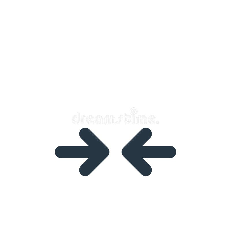 Left and Right Arrows Icon Vector from Arrow Concept. Thin Line ...