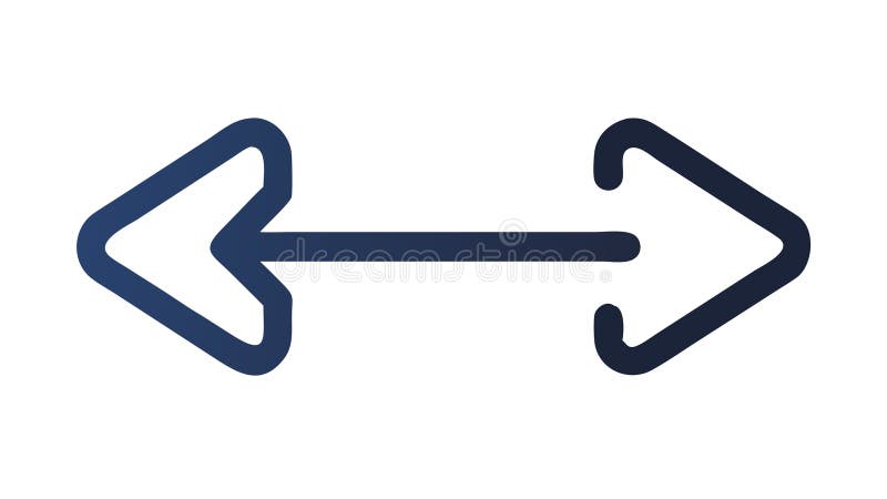 Left and Right Arrows Icon Vector for Direction or Exchange, Vector ...