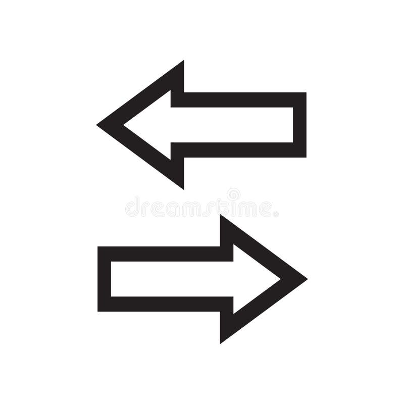 Left and right arrows stock vector. Illustration of cursor - 97912612