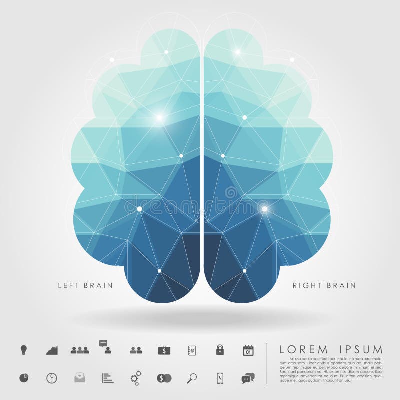 Vector Brain Design Conceptual Polygon Style, Abstract Vector Ill Stock ... Vector Brain Design Conceptual Polygon Style, Abstract Vector Ill Stock ...
