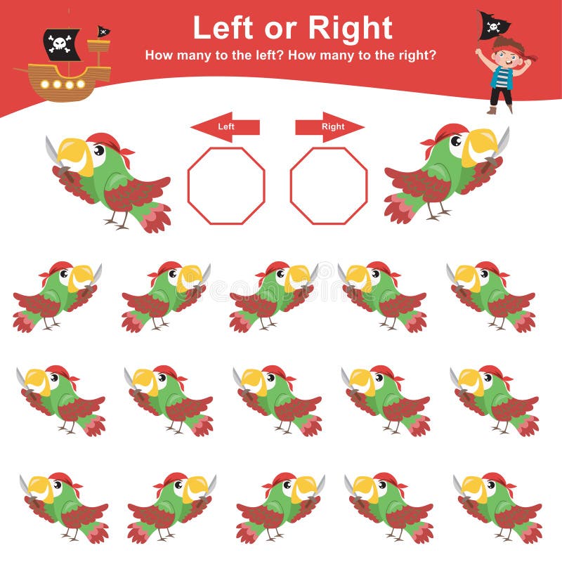 Learning about Numbers. Educational Printable Worksheet Stock Vector ...
