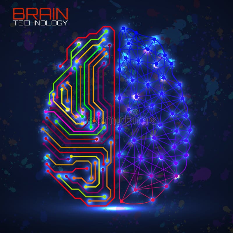 Left Right Human Brain Concept. Logic Part and Creative Part Stock ... Left Right Human Brain Concept. Logic Part and Creative Part Stock ...