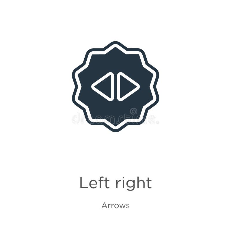 Left Right Icon Vector. Trendy Flat Left Right Icon from Arrows ...