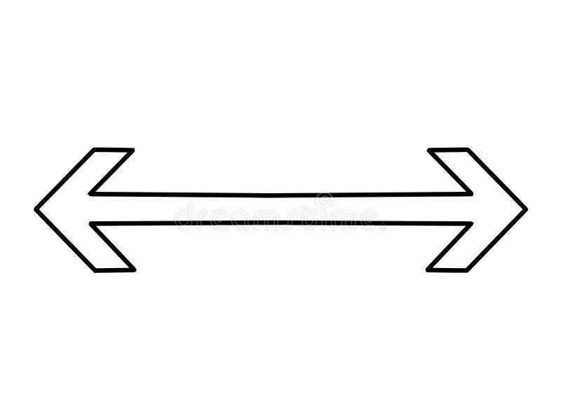 Left right joint arrows stock illustration. Illustration of wing ...