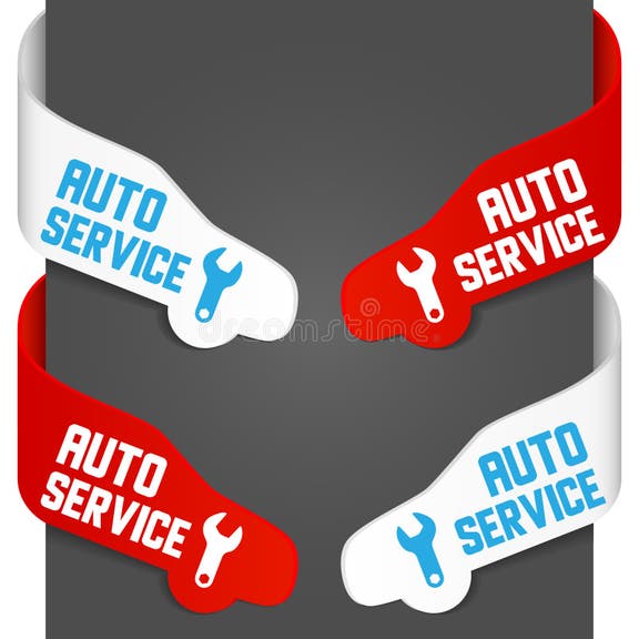 Left and Right Side Signs - Auto Service Stock Vector - Illustration of ...