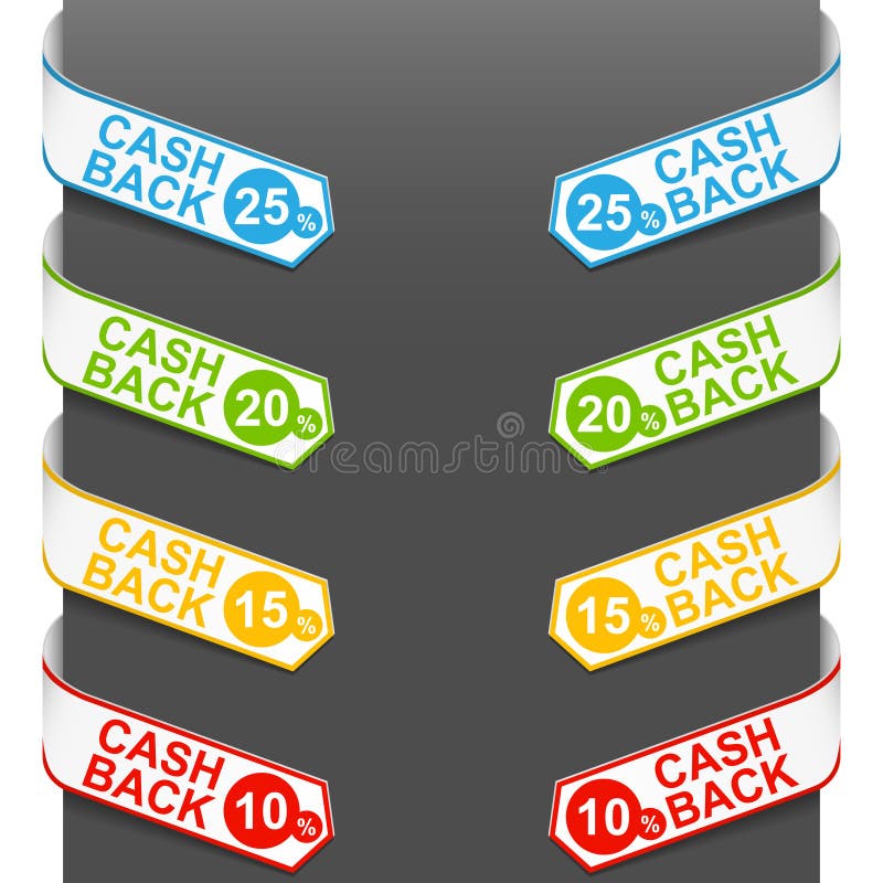 Left and Right Side Signs - Cash Back Stock Vector - Illustration of ...
