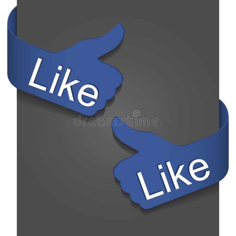 Like facebook symbol editorial stock photo. Illustration of media ...