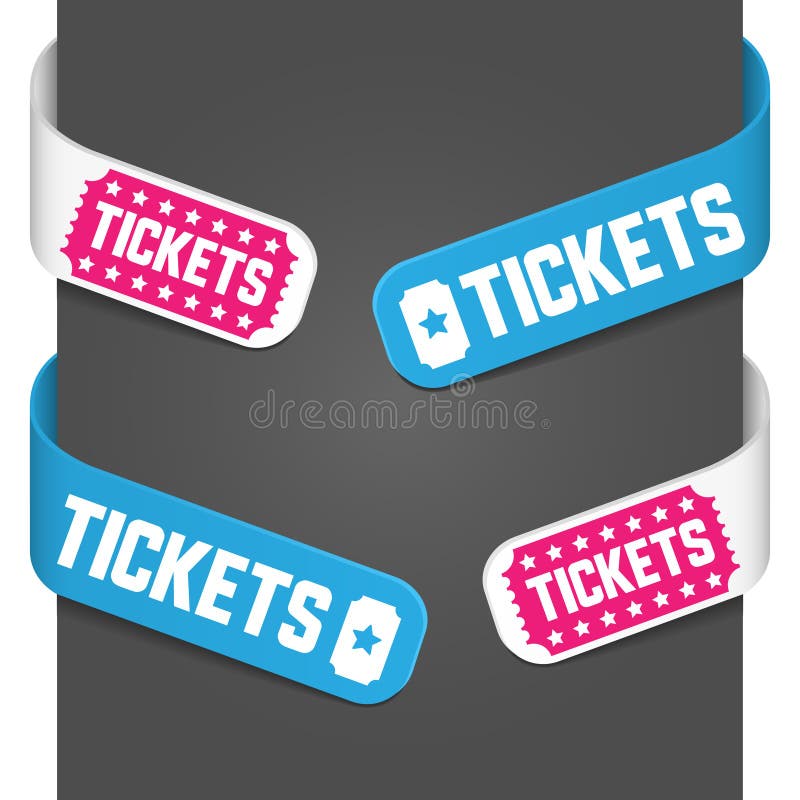 Event tickets vector icons stock vector. Illustration of ticket - 82578423