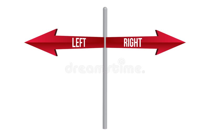 Left And Right Politics stock illustration. Illustration of blue - 51490173