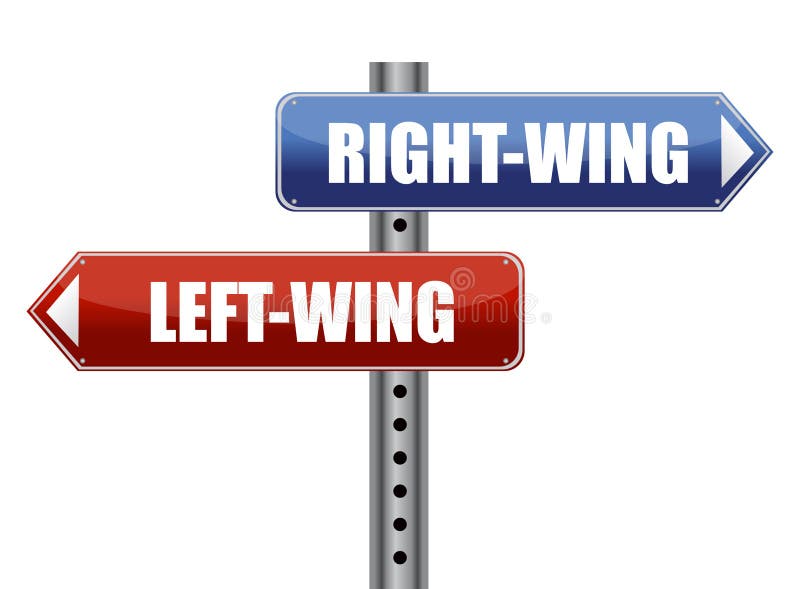 Left and Right Wing Sign Illustration Stock Vector - Illustration of ...