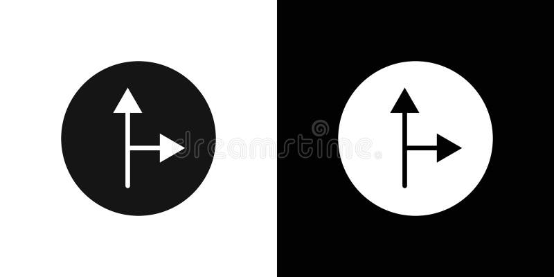 Left Side Road Icon Logo Set Vector Stock Vector - Illustration of ...