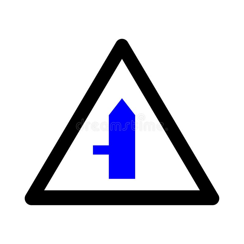 Left Side Road sign stock illustration. Illustration of bangladesh ...