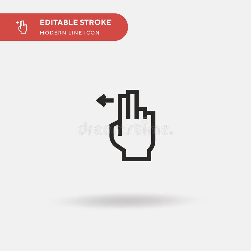 Left Simple Vector Icon. Illustration Symbol Design Template for Web ...