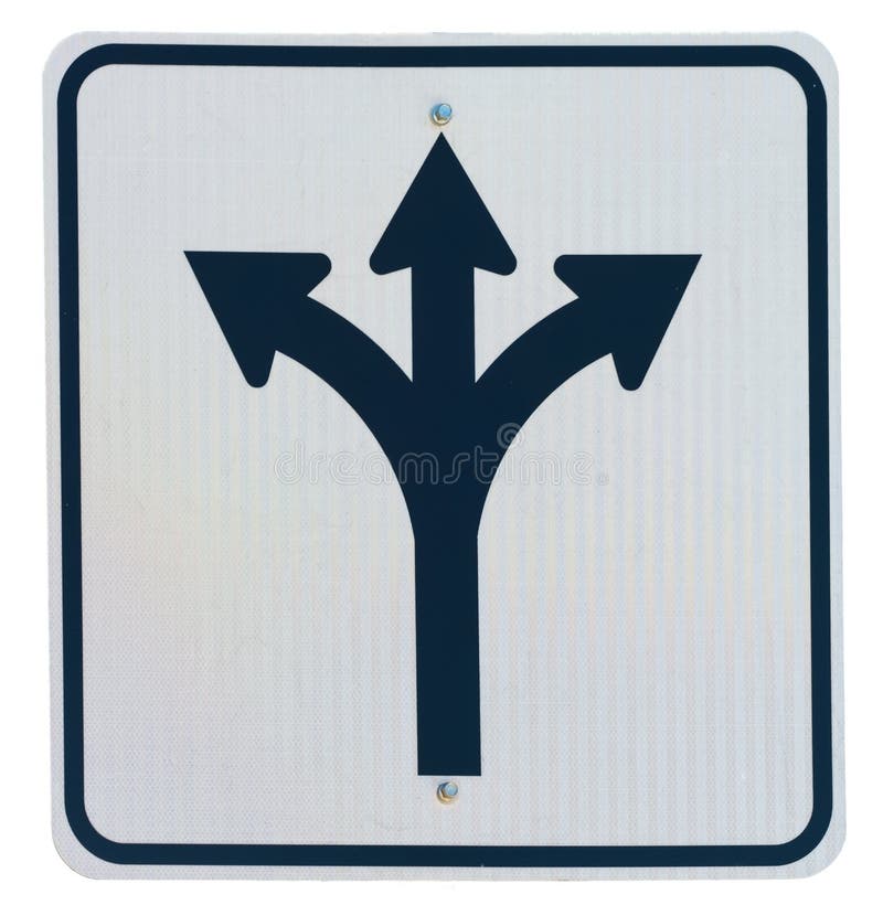 Left/Straight/Right Turn Lanes Stock Image - Image of road, traffic: 298695