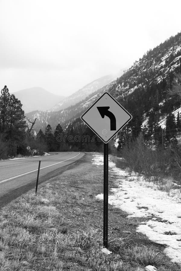 Left turn sign stock photo. Image of left, mexico, road - 13120676