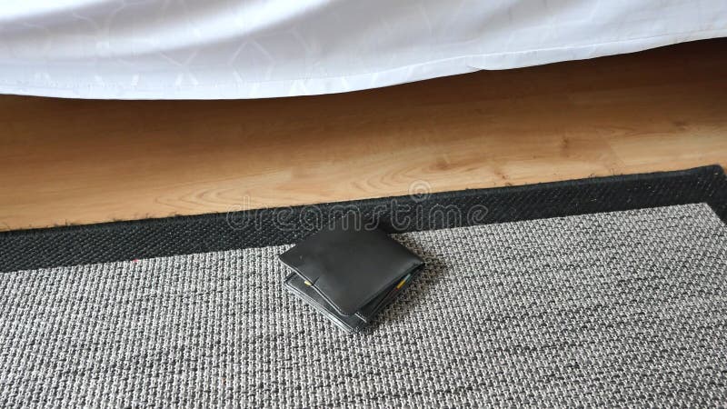 Left Wallet on Floor at Home Stock Video - Video of finance, savings ...