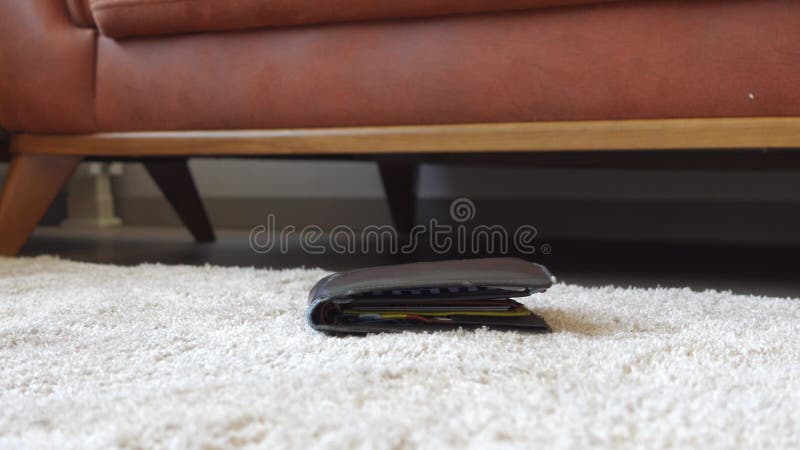 Left Wallet on Floor at Home Stock Video - Video of financial, home ...