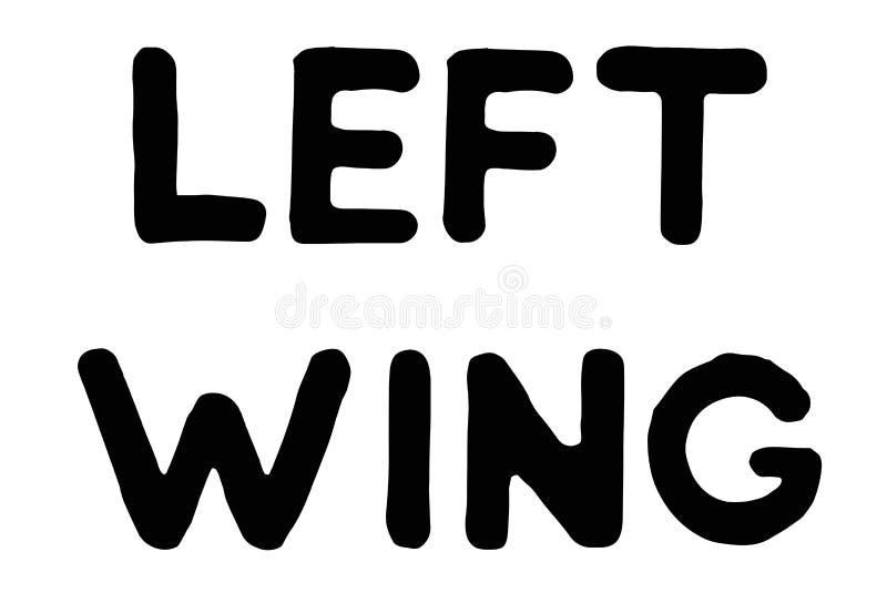 Left Wing Typographic Stamp Stock Vector - Illustration of leadership ...