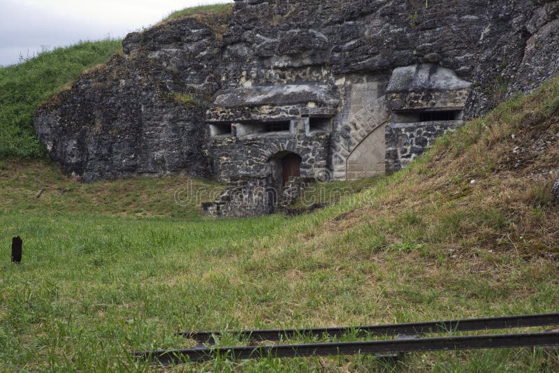 Lefthand Backside of the Fortress of Douaumont Editorial Stock Image ...