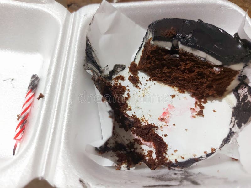 Leftover birthday cake stock image. Image of confectionery - 312717235