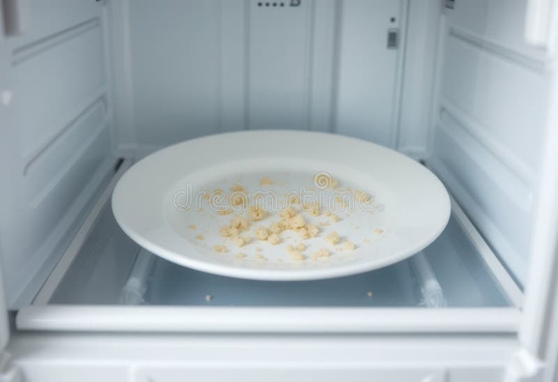 Leftover Food Plate Inside Empty Refrigerator Stock Photos - Free ...