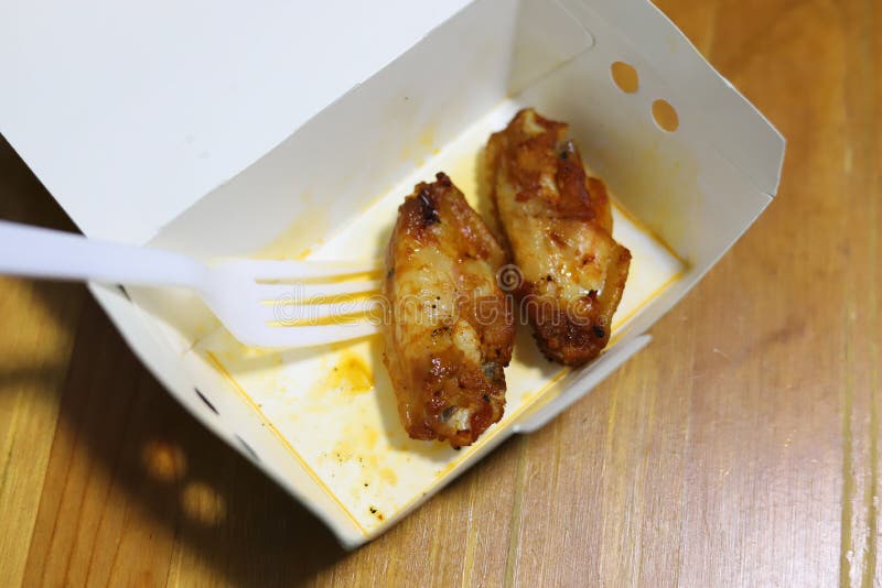 Leftover Fried Chicken in Box. Stock Photo - Image of fried, meal ...