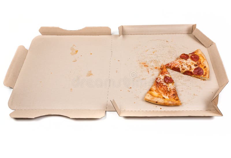 Leftover pizza in box stock photo. Image of cold, pizza - 81766334