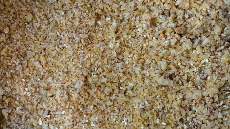 Leftover Rice Yellowish and Dry, Texture, Leftover Food Stock Image ...