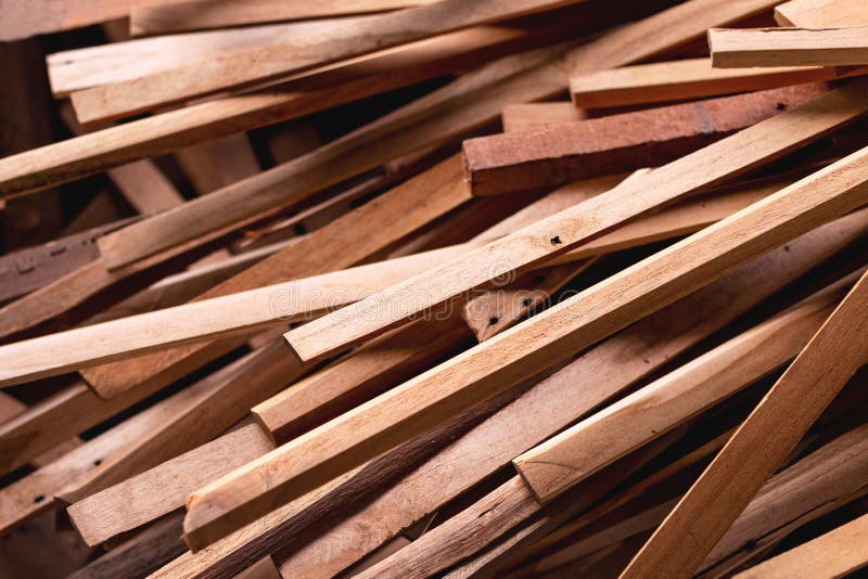 Leftover Wood Scraps from Home Interior Work Stock Photo - Image of ...