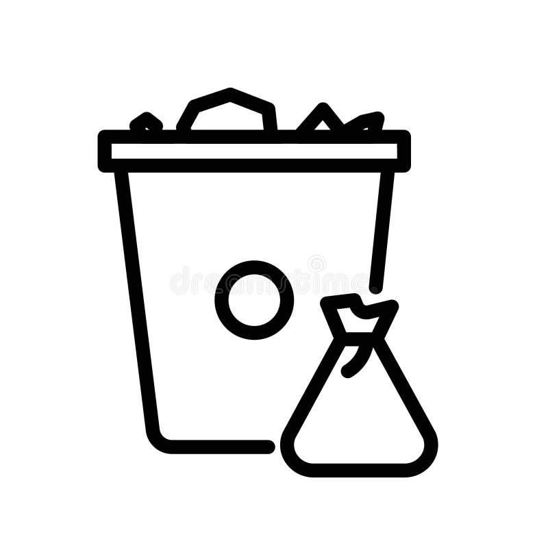 Leftovers Disposal Icon Design in Filled and Outlined Style Stock ...