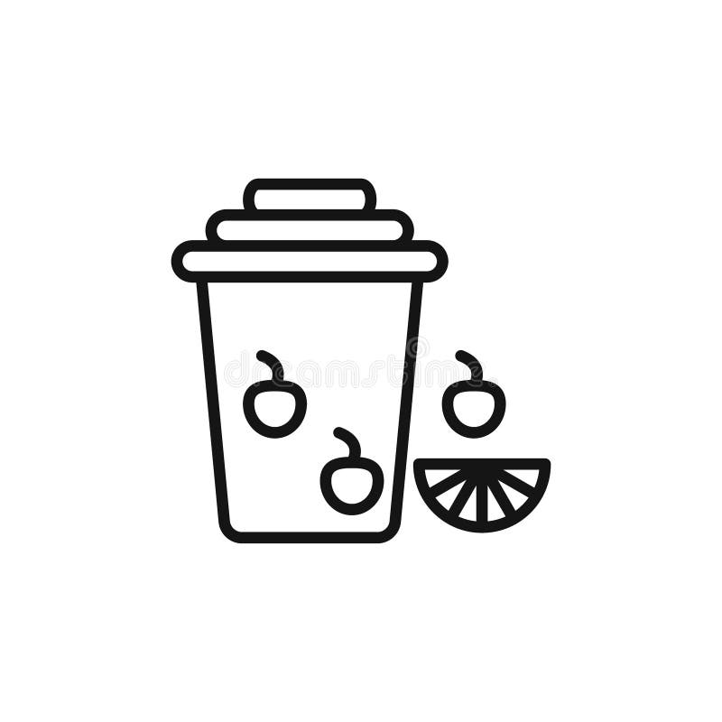 Leftovers Disposal Logo Sign Vector Outline Stock Vector - Illustration ...