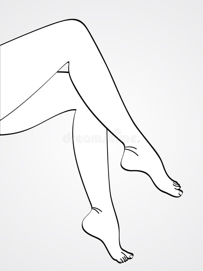 Leg stock vector. Illustration of line, tattoo, workout - 21836331