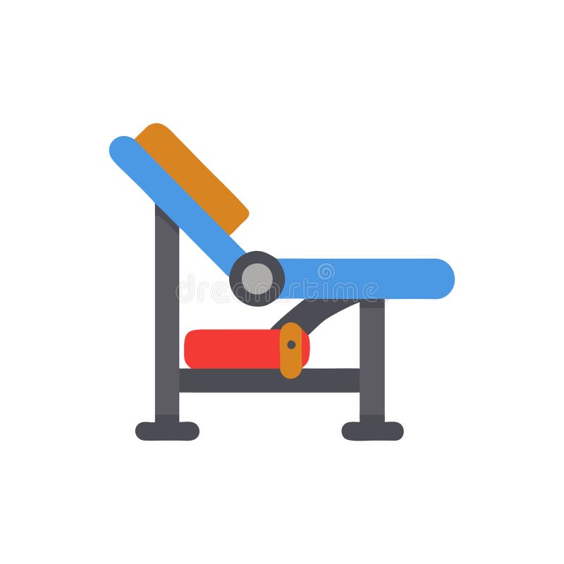 Leg Curl Machine Icon stock image. Illustration of versatility - 358844173